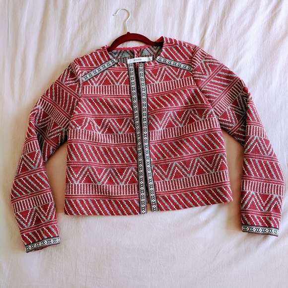 JustFab | Jackets & Coats | Chevron Herringbone Jacket | Poshmark